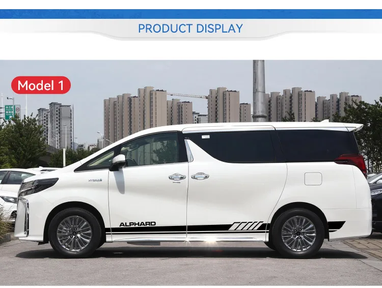 For Toyota Alphard Vellfire TRD Vinyl Auto Decals 2PCS OEM | Wholesale