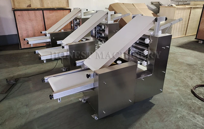 Simple Operation Samosa Sheet Making Machine / Dumpling Skin Machine ...