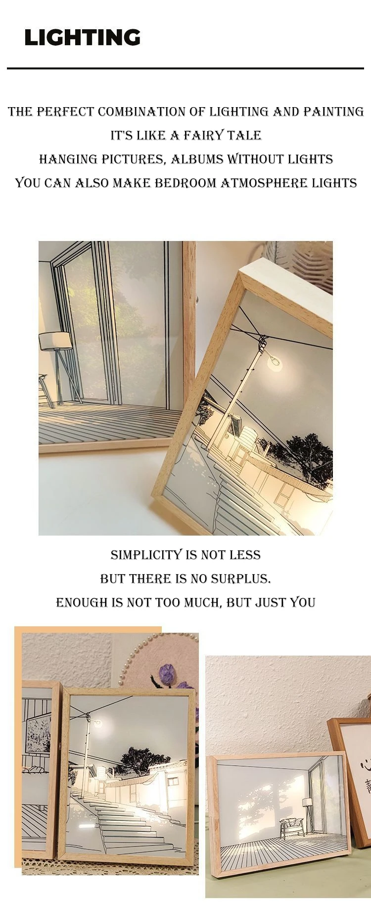 Light Painting LED Light Frame Lamp - Decorative Art