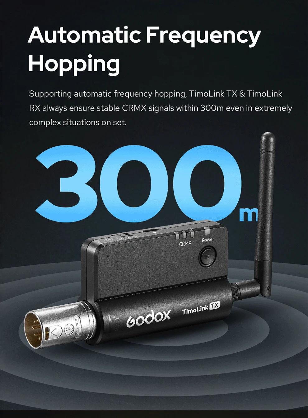 Timolink TX/RX Wireless DMX Transmitter - Remote Control