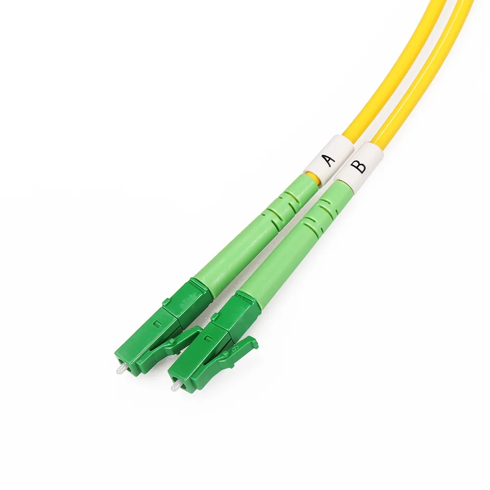 LSZH OS2 OS3 2 Core Duplex LC APC Polish Optical Patch Cord