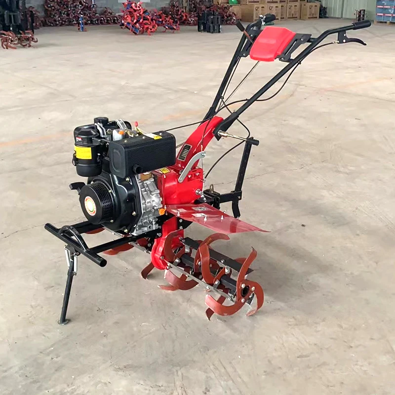 Excellent Quality Mini Soil Tiller Cultivator Ploughing Diesel Micro ...