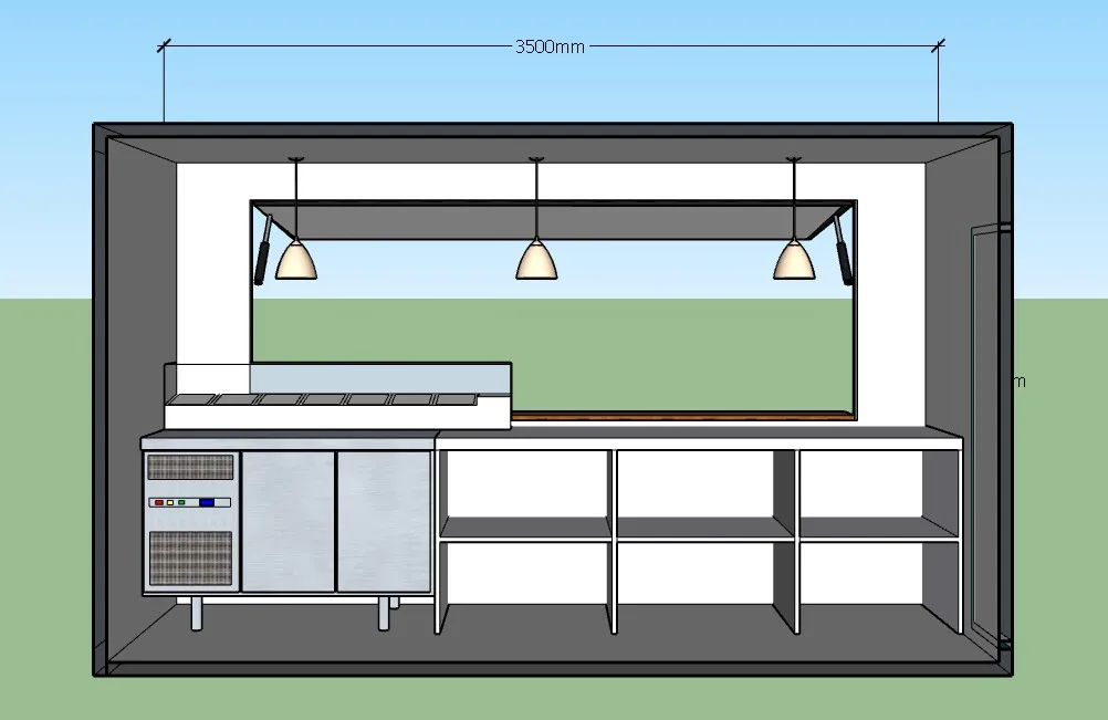Container Restaurant - Customized Shipping Container Unit