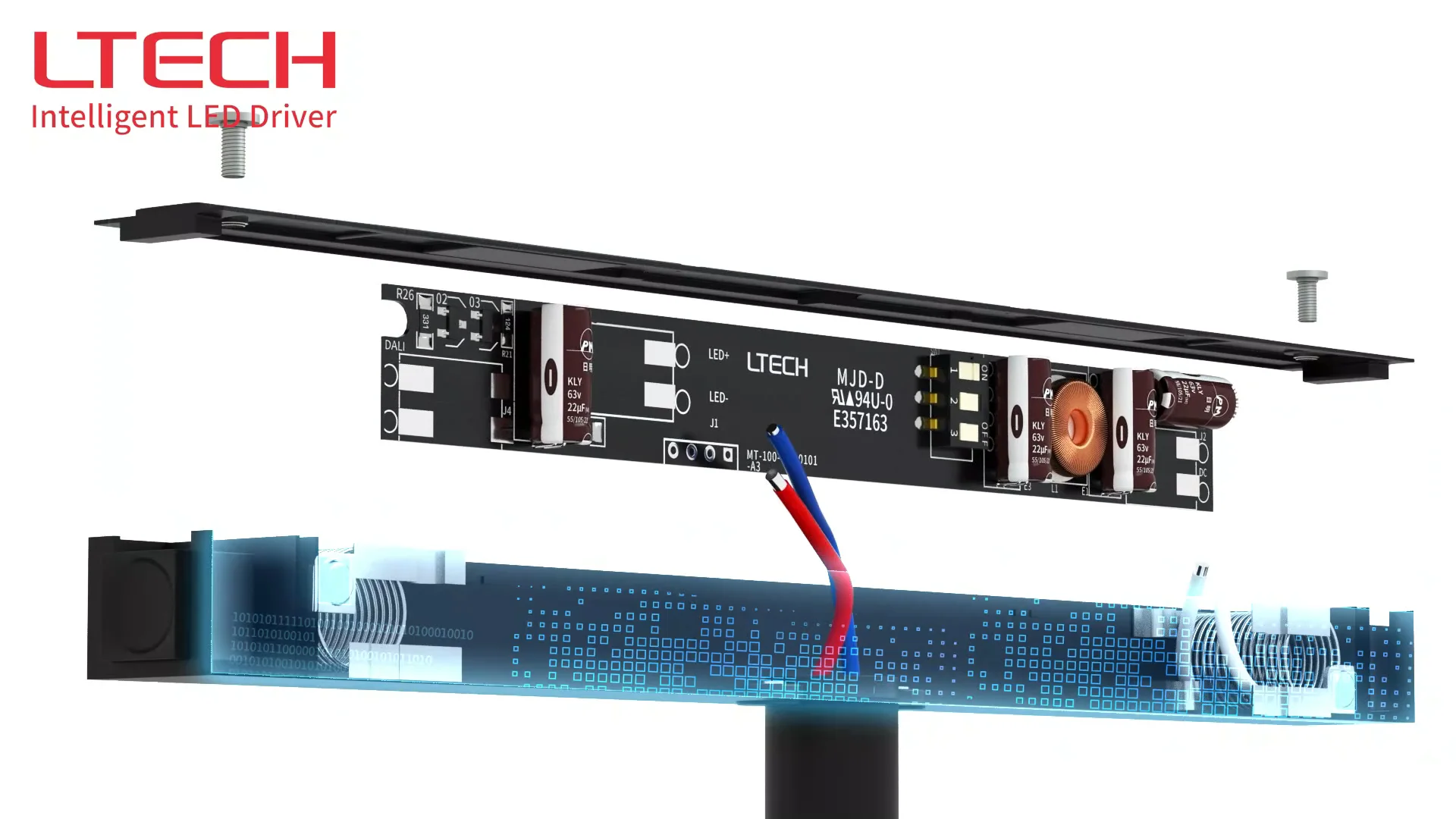 Ltech 40w 300-1050ma Nfc Cc Dali Dt6 Led Driver Se-40-300-1050-w1d App Control Flicker Free ...