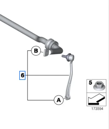 31350440780 Suitable For Rolls-royce Phantom Gust Stabilizer Bar Tie-up ...