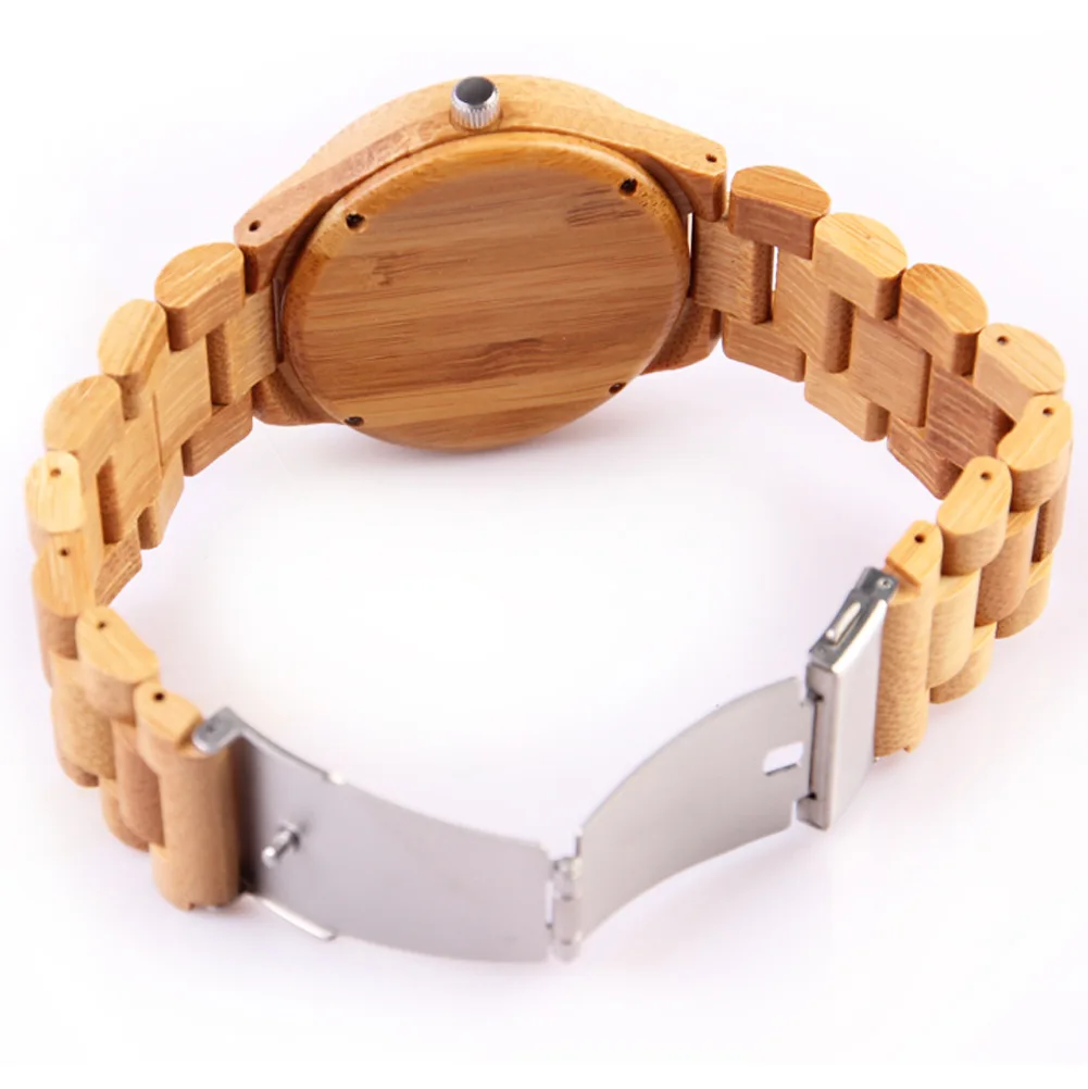 Alibaba.com: Natural Bamboo Watch Custom logo Wrist Watch for Men and ...