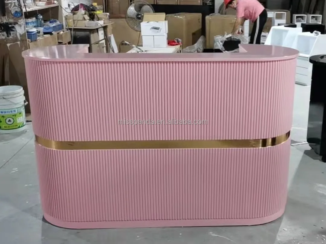 Custom Logo Cashier Reception Desk - Durable & Stylish