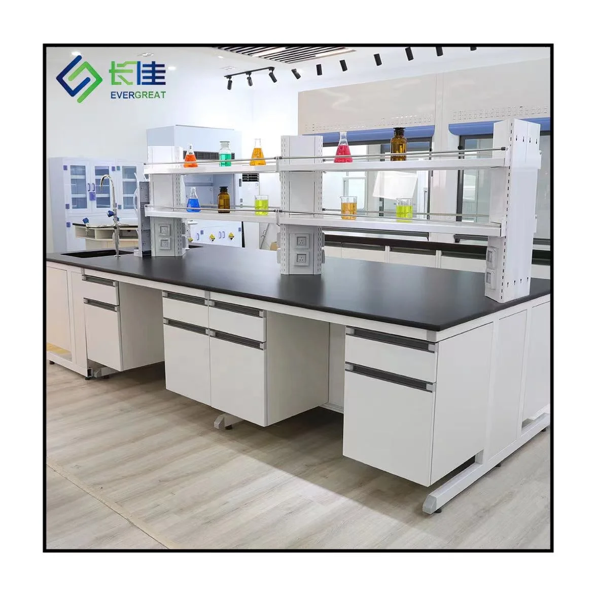 Promotional School Lab Work Bench Island Work Table Laboratory ...
