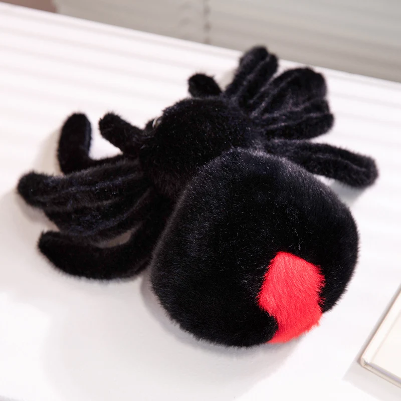 Soft Plush Simulated Black Spider Doll Filled with Spider Animals ...