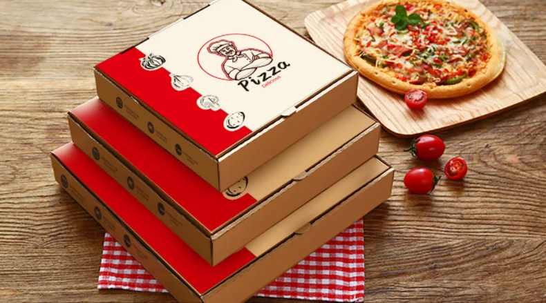 Custom Cheap Pizza Boxes Portable Corrugated Delivery Pizza Box - Buy ...