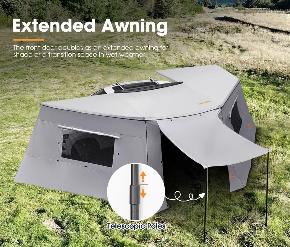 SAN HIMA 270 Degree Awning Tent - Durable & Waterproof