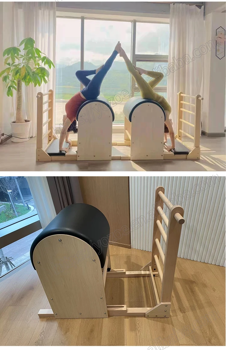 Pilates Ladder Barrel Training Equipment Yoga Fitness Commercial Home ...