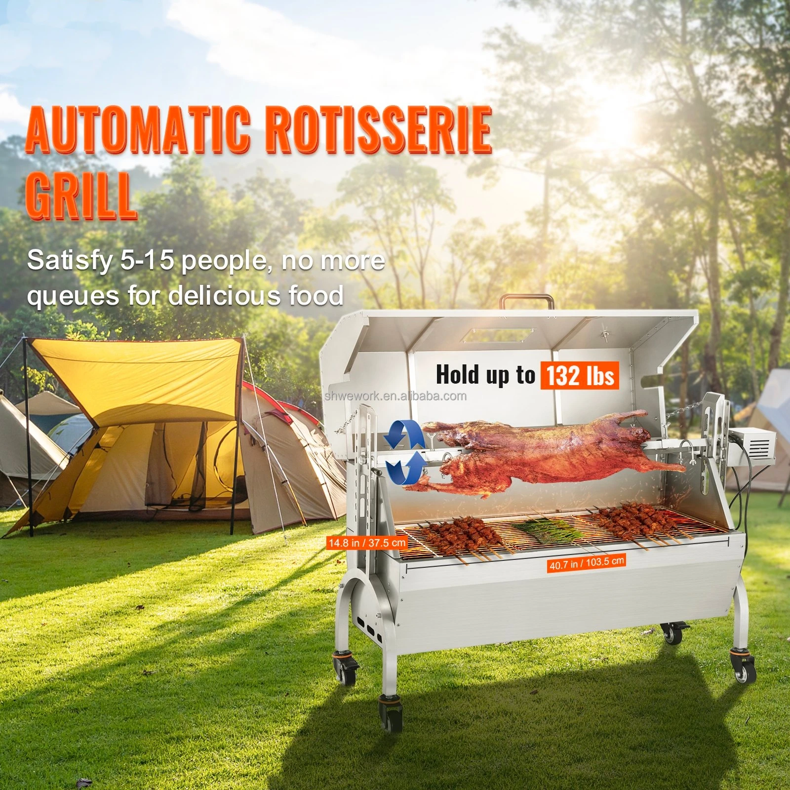 Wework Heavy Duty Outdoor Roaster - Spitfire Rotisserie