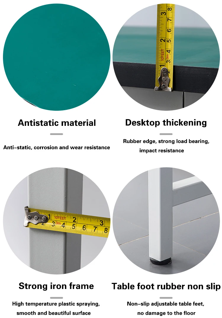 Esd Assembly Line Working Table - Anti-Static & Portable