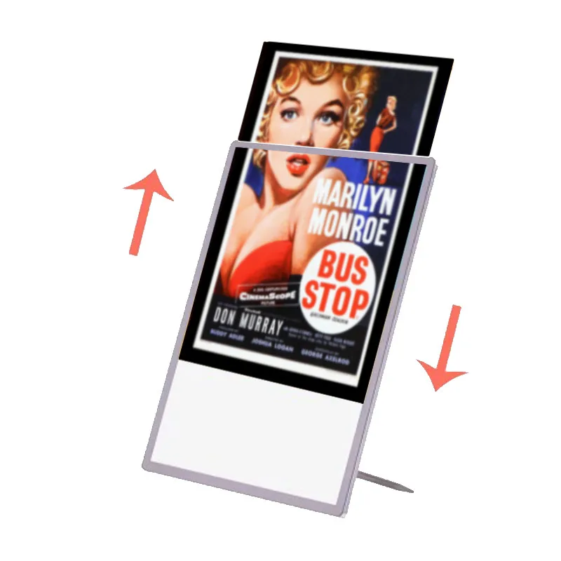 Desktop Open Ultra Thin Poster Banner Display Led Tabletop Light Box With Slim Thickness ...
