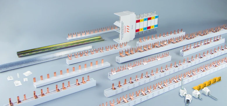 Pin/fork Type Copper Comb Busbar for Circuit Breaker 80A