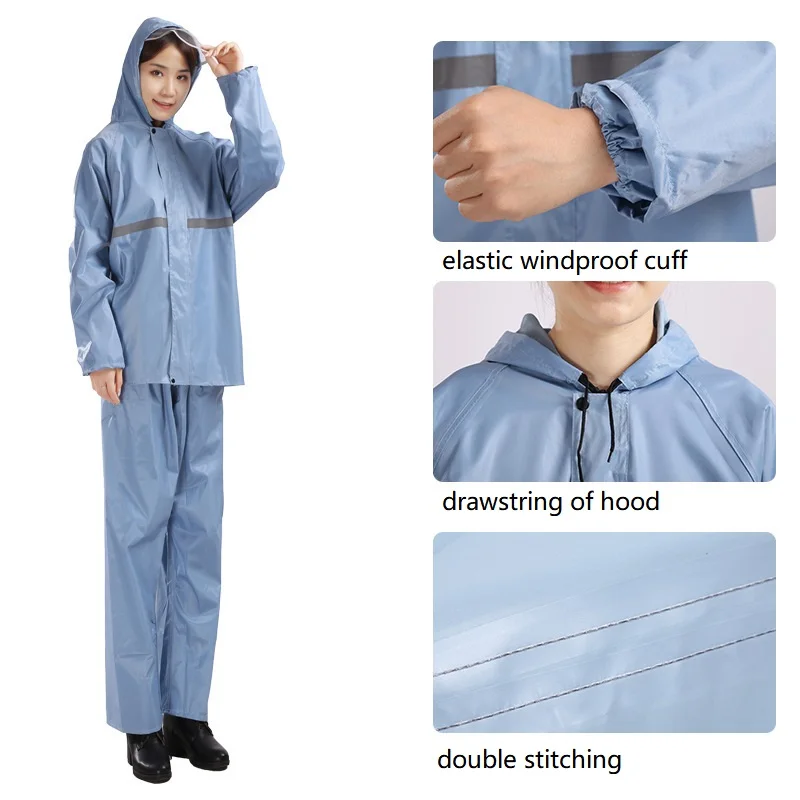 Rain Coat Suit With Pants Raincoat Waterproof Rainwear Rainsuits Custom ...