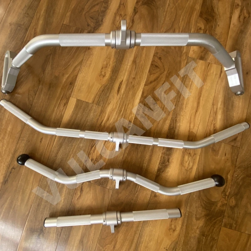 VULCANFIT Aluminum LAT Pull Down Bars Cable Machine Attachment Rowing T ...