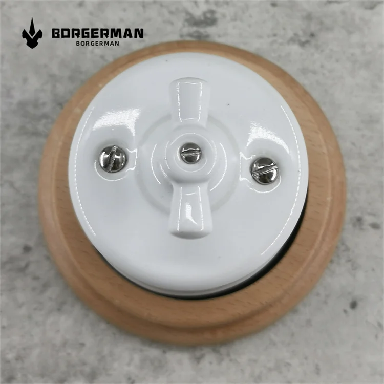 Borgerman Decorative 1 Gang Double Way 250v Wall Switches Vintage Retro ...