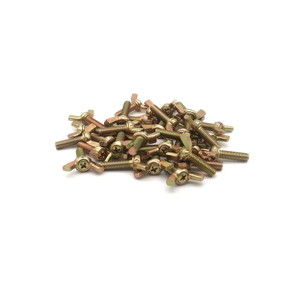 Carbon Steel Wing Screws With Edged Wings Butterfly Screw Metric Thread ...