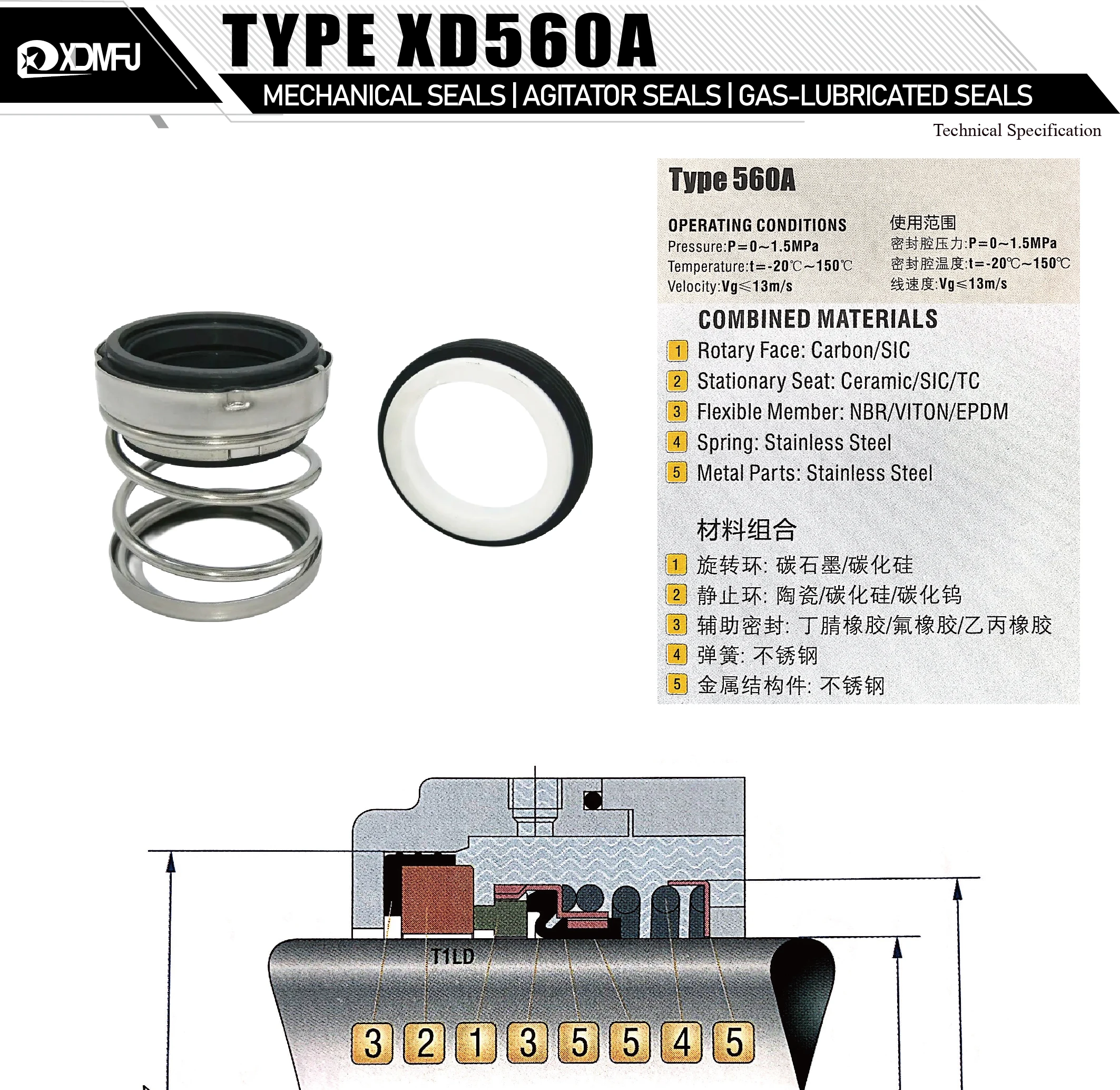 Mechanical Seal Type 560A Pump Mechanical Seal| Alibaba.com