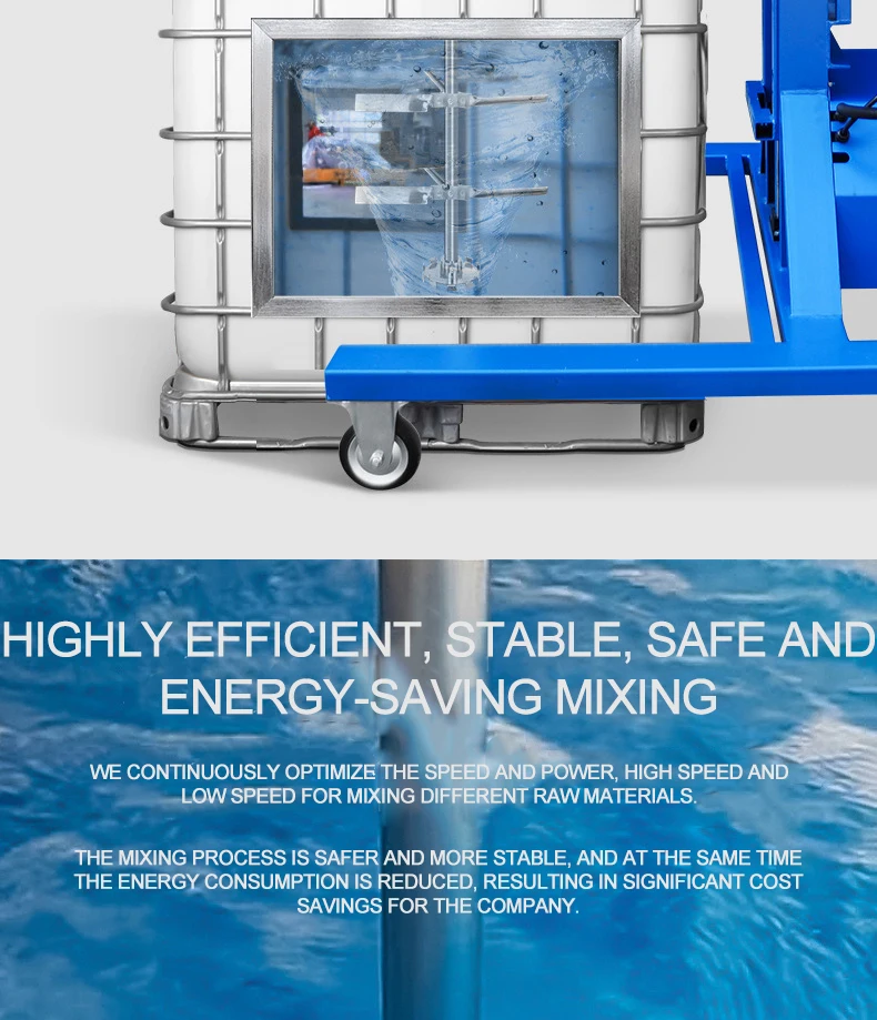 IBC Agitator Mixer Electric Motor 1000L Ibc tank Mixer Explosion Proof ...