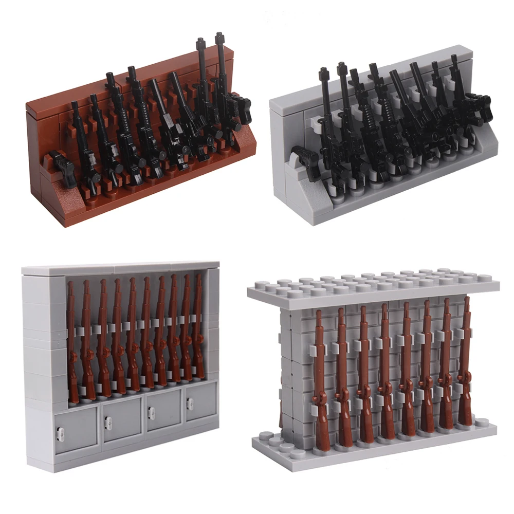 Military Moc Weapon Rack 98k Shelf Moc Bricks Army Soldier Ww2 Military ...