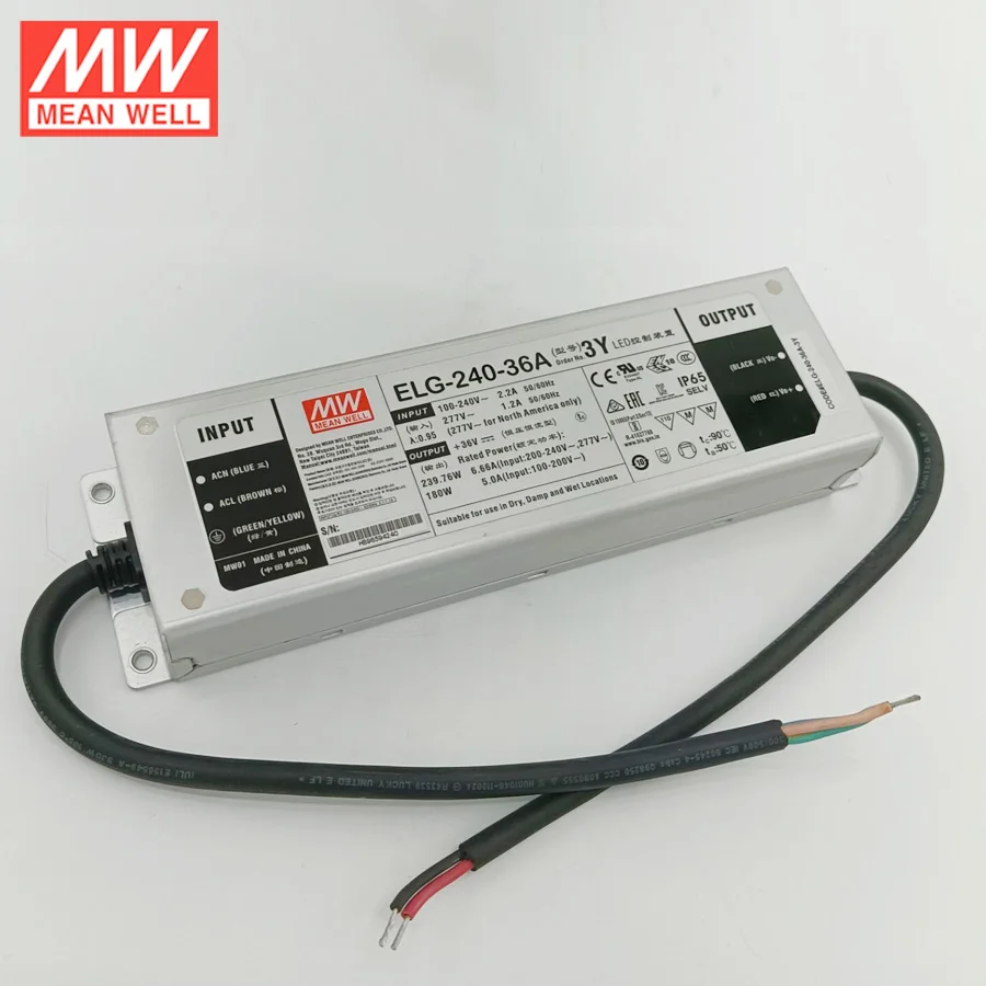 Mean Well Driver 12v/24v/36v/48v Outdoor Waterproof Led Driver Meanwell 50w/75w/150w/200w/240w ...