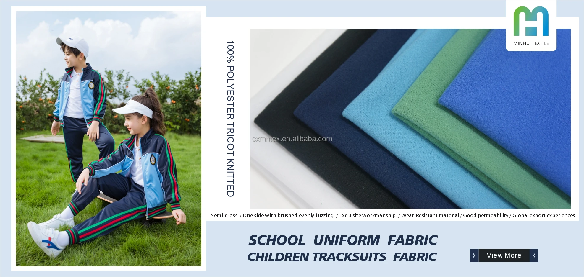 Navy Blue School Uniform Fabrics Tela Tricot Super Poli Sports Track ...