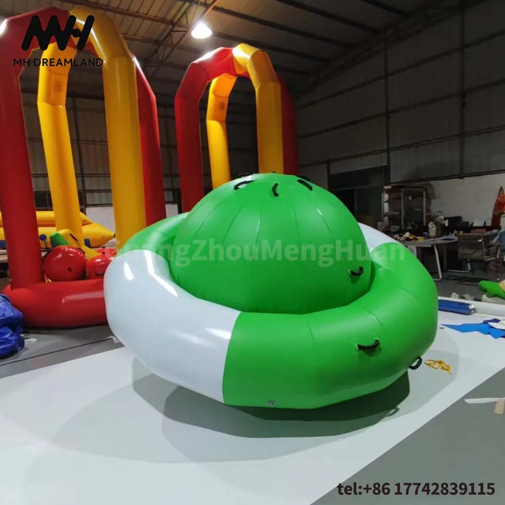 Inflatable Spinning Flying Ufo Disco Boat Rotating Toy Towable Tube ...