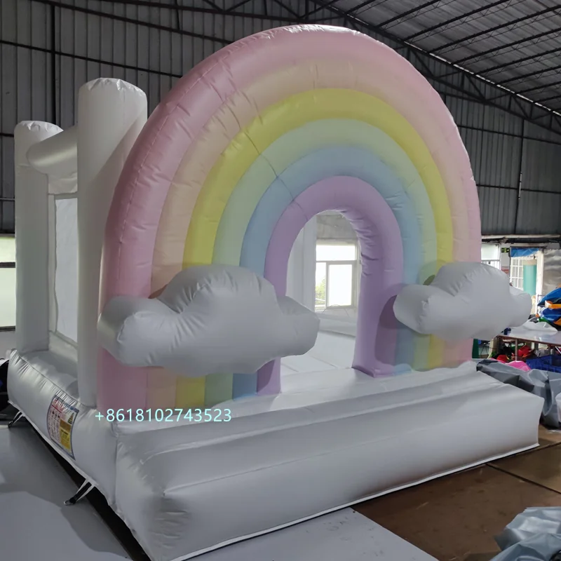Rainbow Bounce House - Fun, Safe, and Durable Inflatable