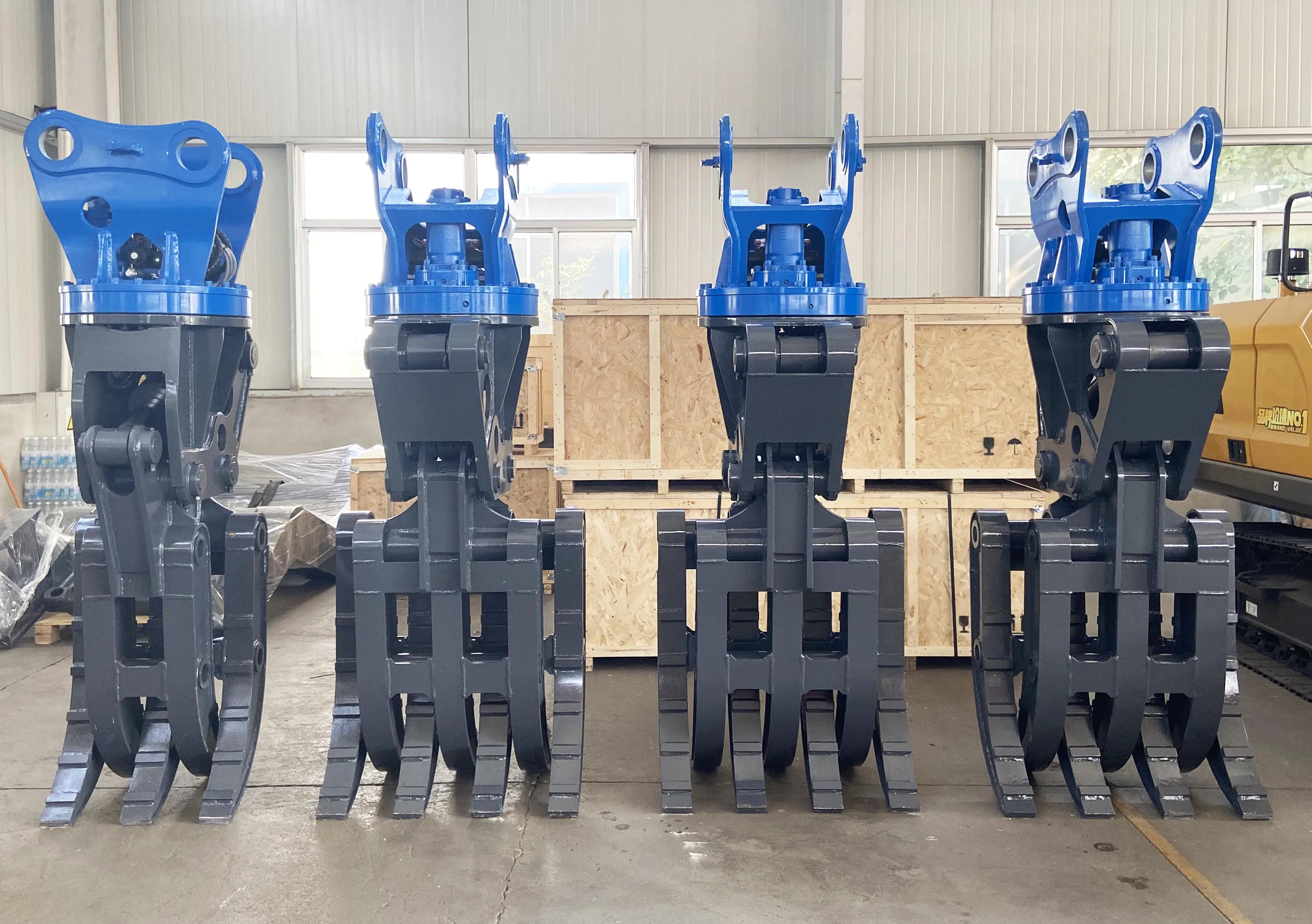 Excavator Attachment Hydraulic Metal Grapple Hydraulic Grab Light ...