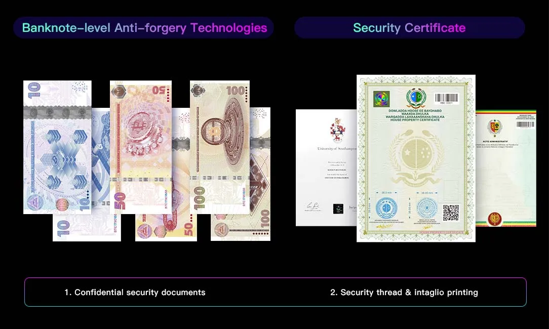 Anti-counterfeiting Watermark Paper Graduation Degree Certificate Of ...