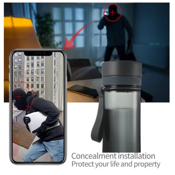 1080p Full Hd Mini Camera Portable Office Water Cup Camera Wireless P2p ...