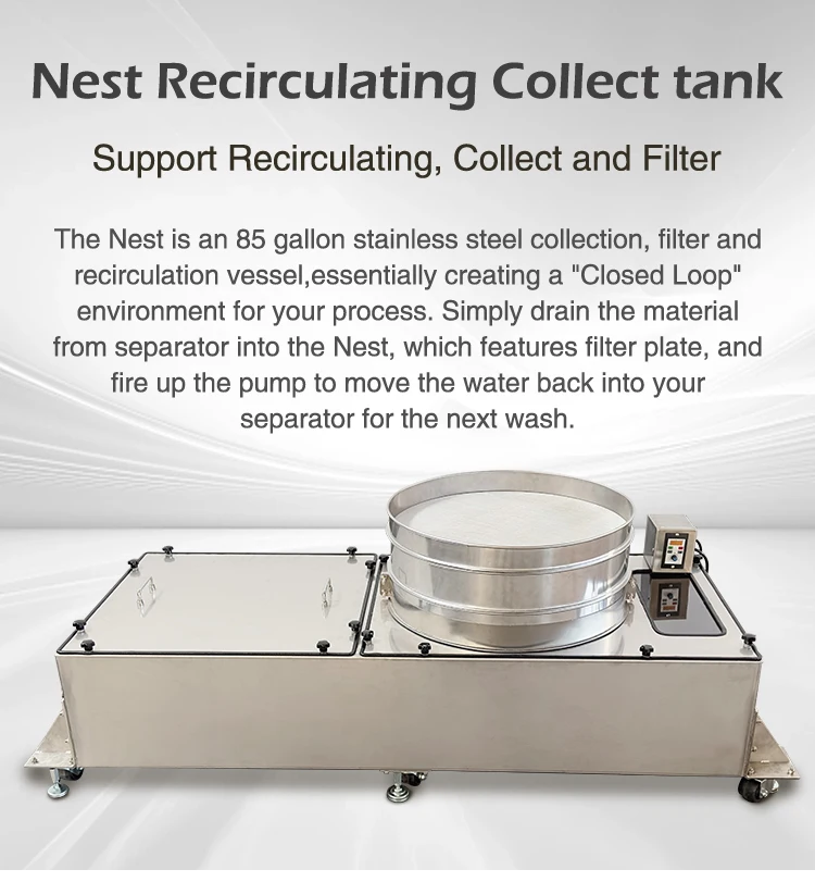 85 Gallon Commercial Stainless Steel Nest Recirculating Collect Tank ...