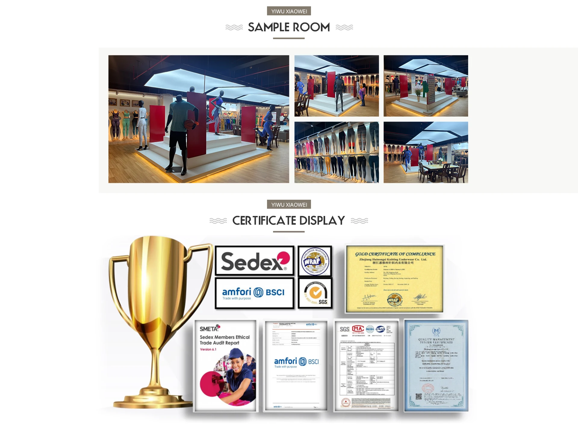 Yiwu Xiaowei Clothing Co., Ltd. - Yoga Wear, Sportswear