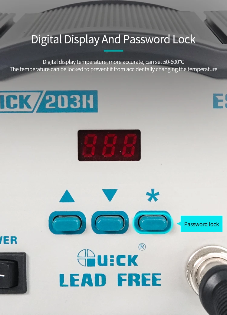 Quick 203H Soldering Station Digital Display Auto Rework Station ...