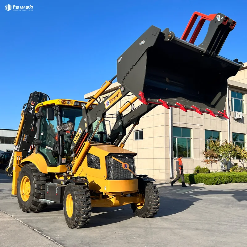Yaweh Jcb 3cx Mini Articulated Backhoe Loader Small Wheel Loader For ...