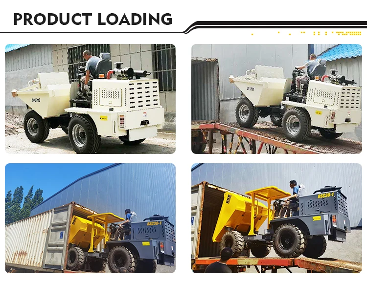 Hot Sale 500kg 1000kg 2t Electric Mini Diesel 4x4 Loader Dumper Small ...