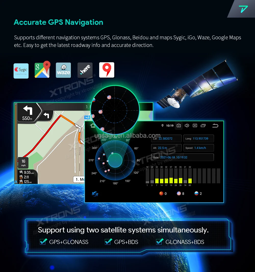 Xtrons 7 Inch Touch Screen 2din Android 12 Autoradio Universal ...