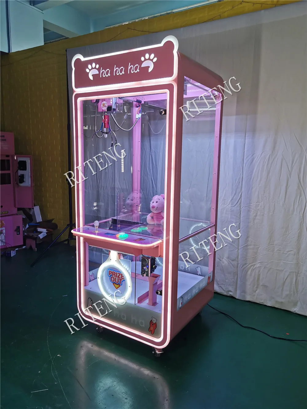 Riteng 2024 Pink Panther Mini Claw Machine Toy Shop Gift