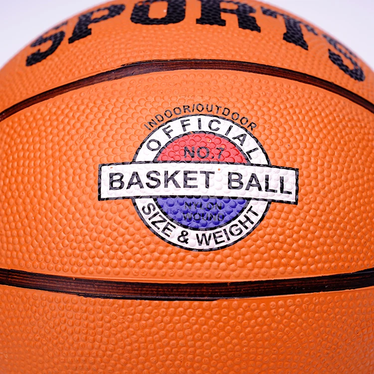 Custom Official Size Rubber Basketball Ball - Durable & Eco-friendly