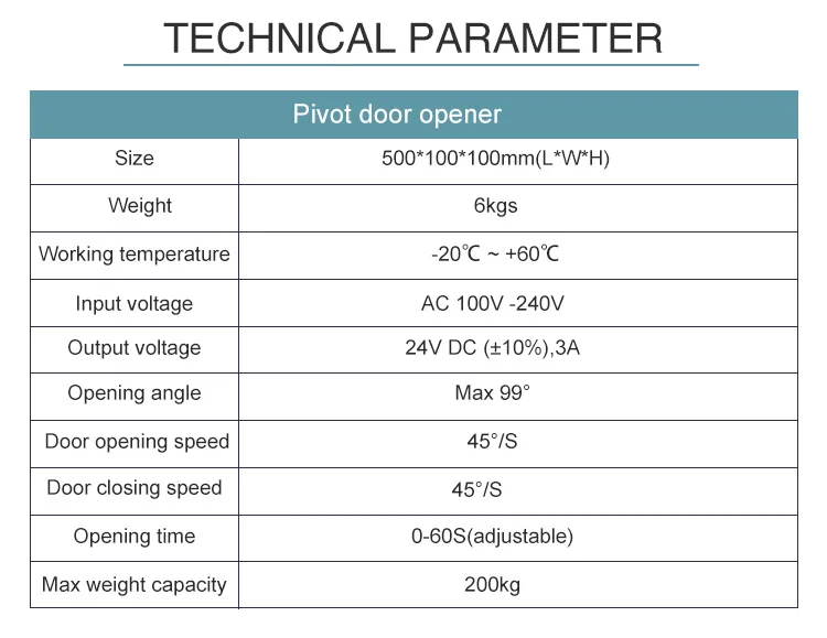 Doortec Automatic Pivot Door With Intelligent Controller And Beautiful ...