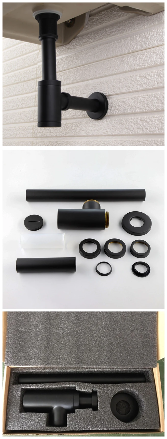 Brass Wash Basin Siphon Waste Pipe Drain - Trampa De Agua Para Drenaje