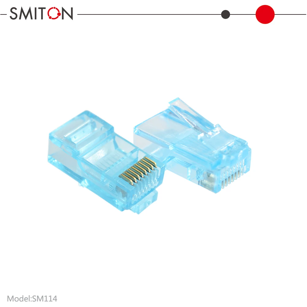 Cat5 Connector RJ45 - Gold Plated LAN Cable Connectors