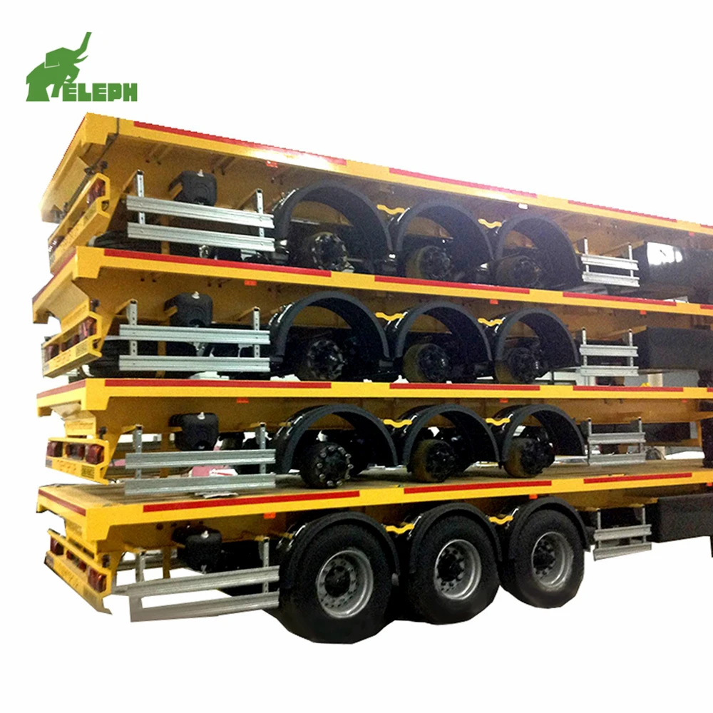 40ft Flatbed Container Flatbed Semi Truck Trailers Flatbed Trailers ...