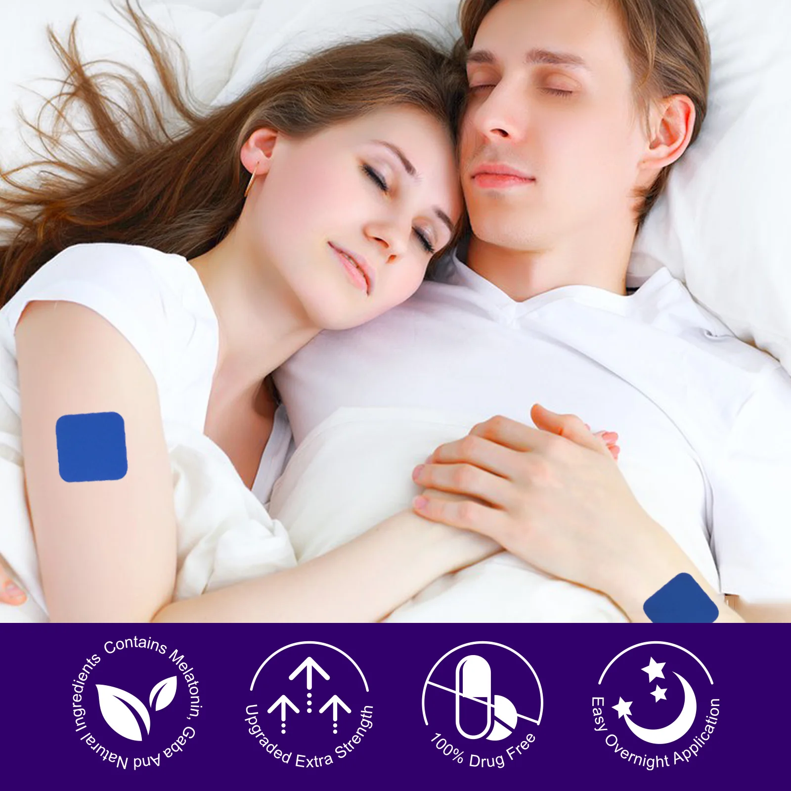SEFUDUN Sleep Patches - Natural Melatonin for Restful Sleep