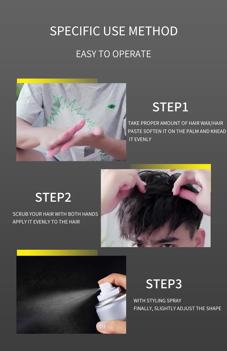 Luodais Hair Paste Men's Styling Cream,Natural Fluffy Matte,Wholesale ...