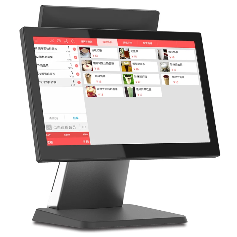 Factory Direct Sale Cashier Computer 15.6 Inch Single Screen Pos System ...