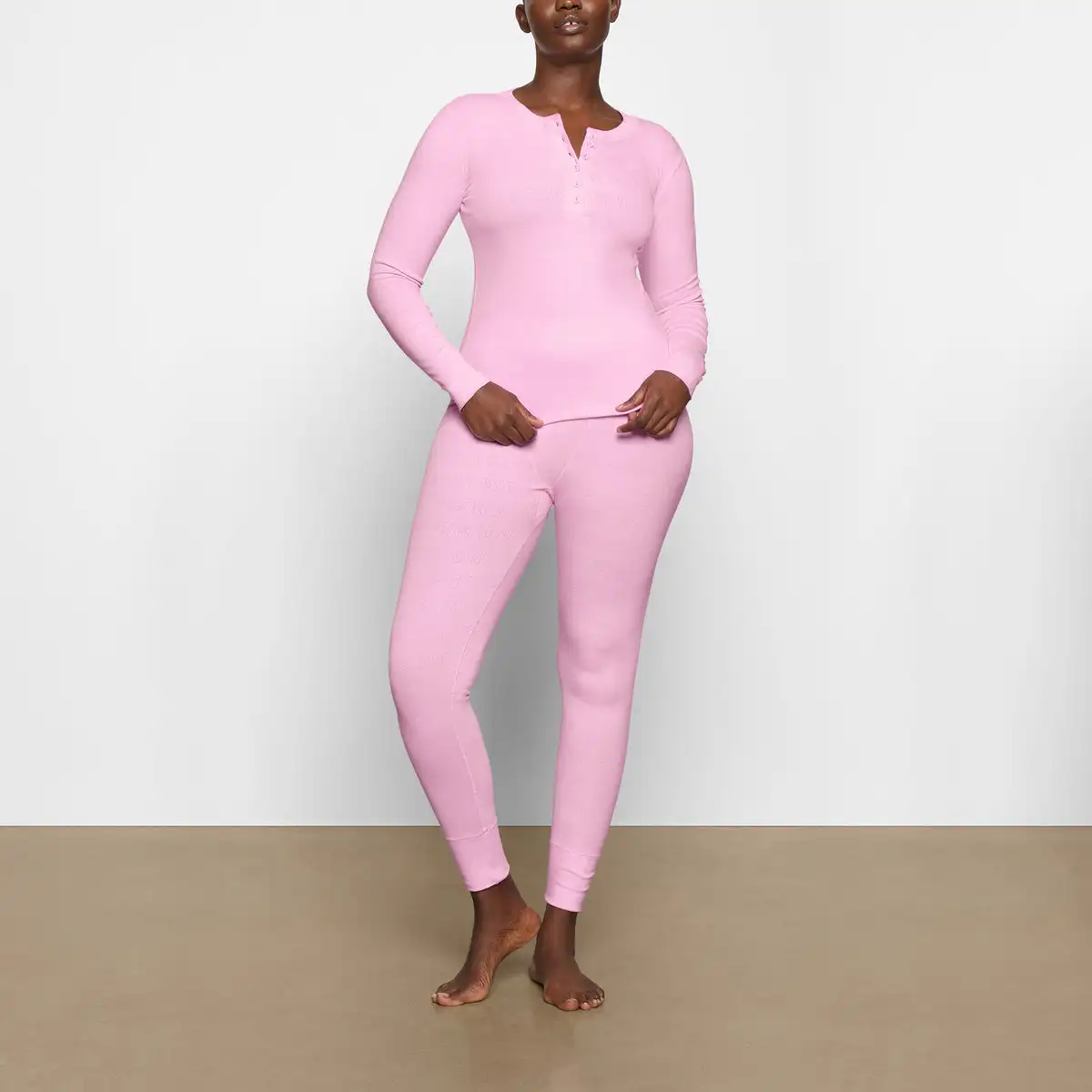 Lounge Wear Cotton Ribbed Jersey Bra Shirt Skims Lounge Wear Women Two ...